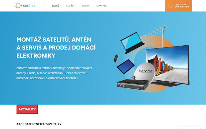 SERVIS KUTÁLEK - Montáž antén, satelitů a oprava elektroniky